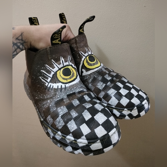 Dr. Martens | Shoes | Custom Painted Leather Doc Martens | Poshmark